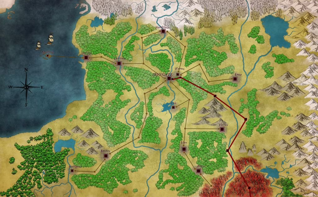 Echoes in Silence – Map | A.Wroblewski Author